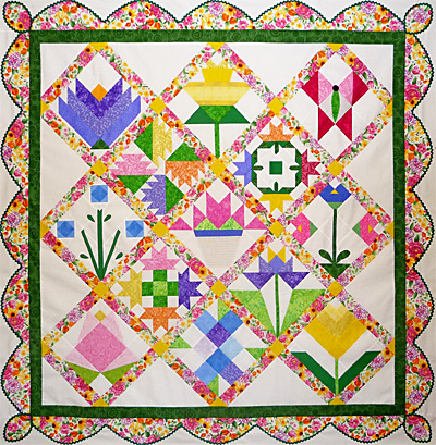 FabShop Hop Survey - Vote for your Favorite April Spring Sampler Quilt